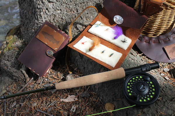 Leather Fly Wallet with Optional Flies – Cold Mountain Craft